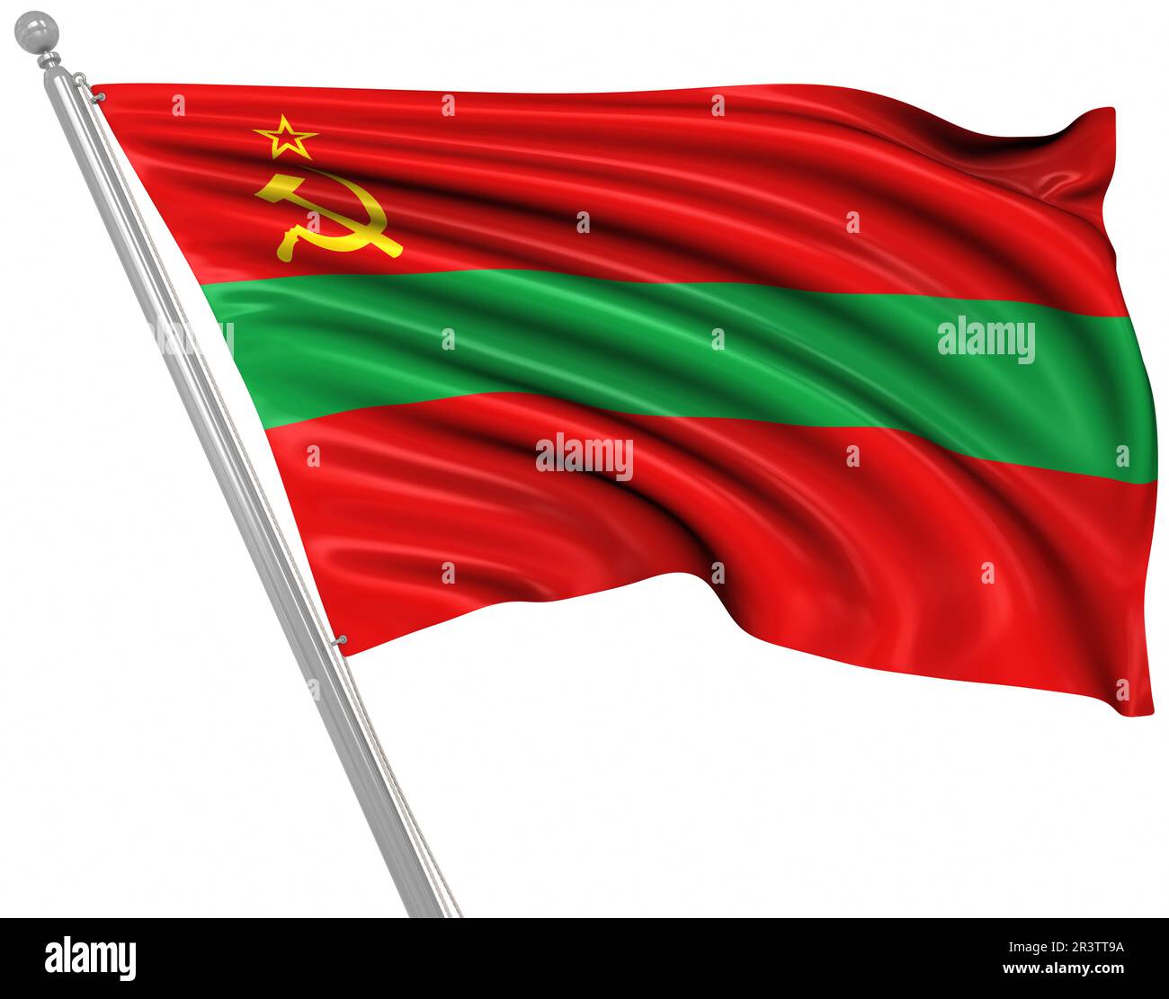 Flag of Transnistria Stock Photo - Alamy