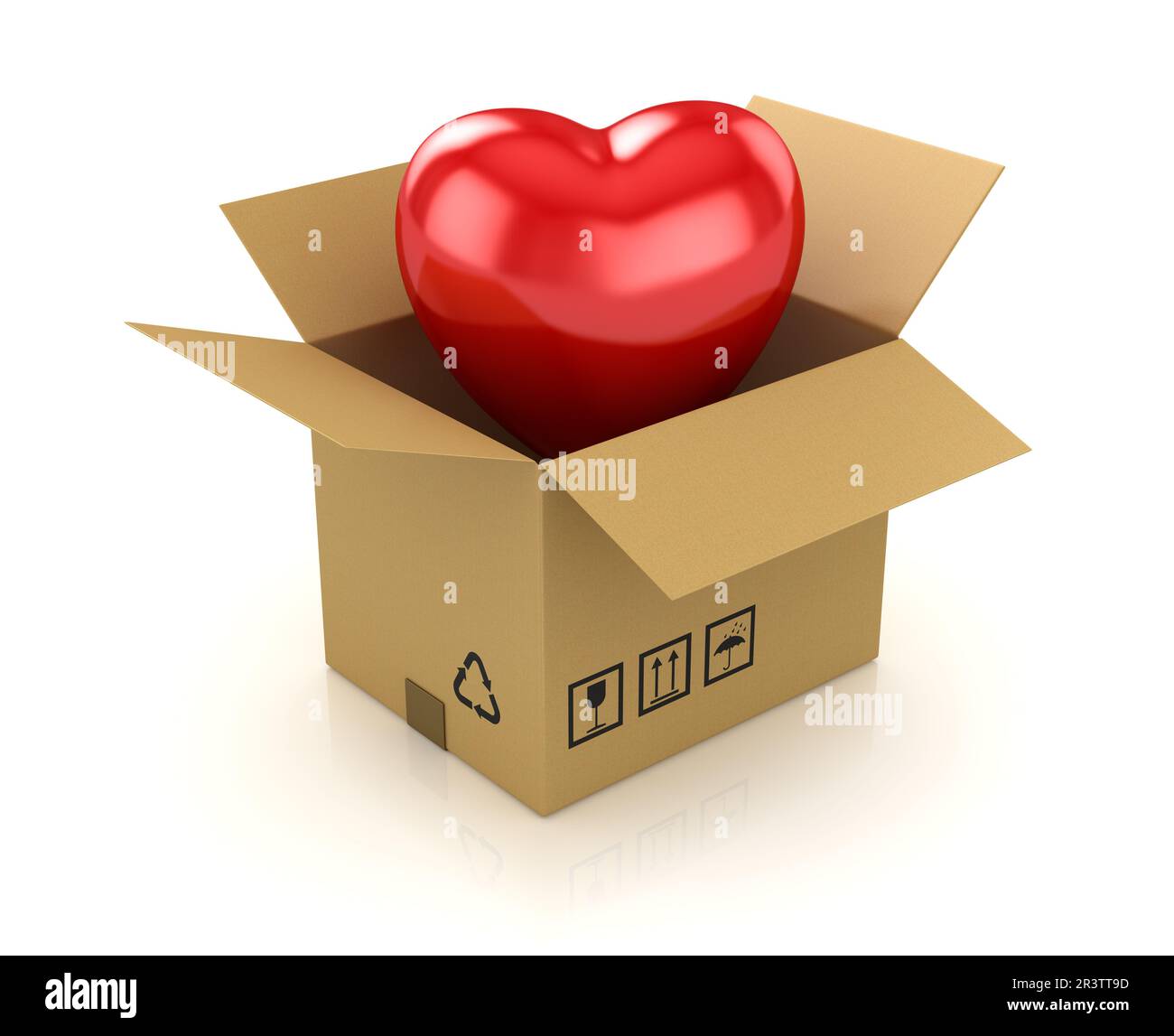 Render red shipping container open hi-res stock photography and images ...