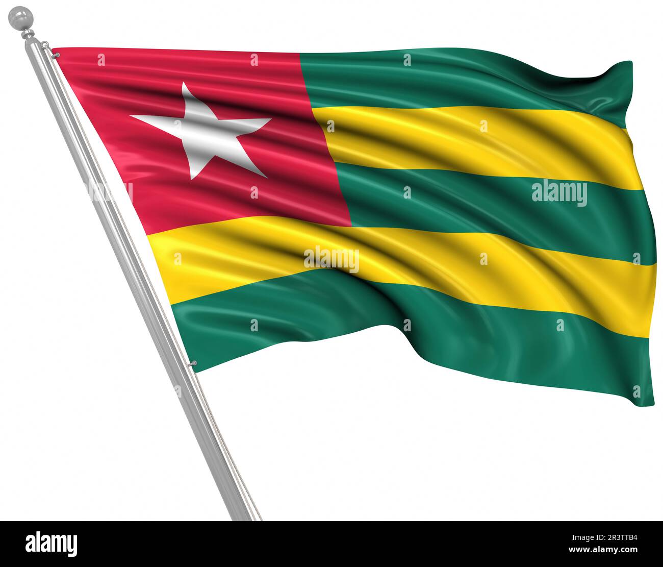 Flag of Togo Stock Photo - Alamy
