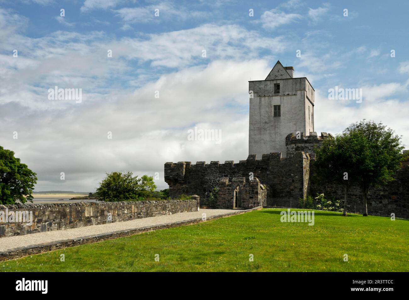 Doe Castle, near Creeslough, County Donegal, Doe Castle, Ireland Stock ...