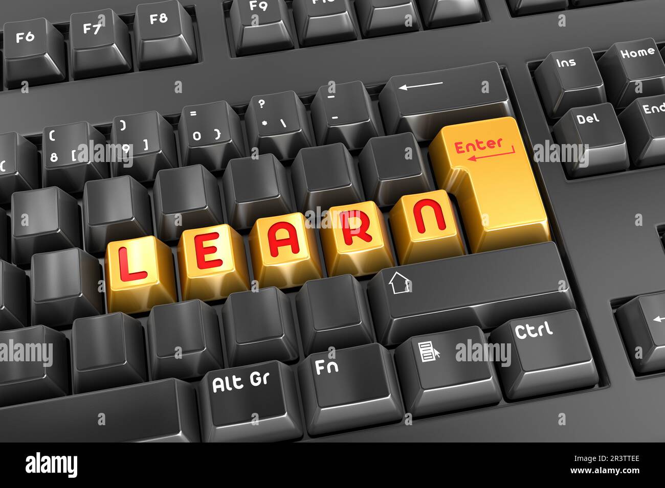 Online training 3d render hi-res stock photography and images - Alamy