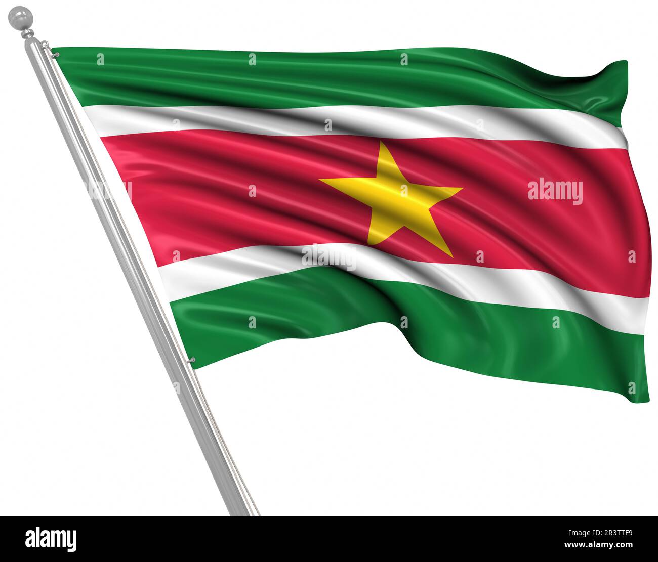Flag of Suriname Stock Photo - Alamy