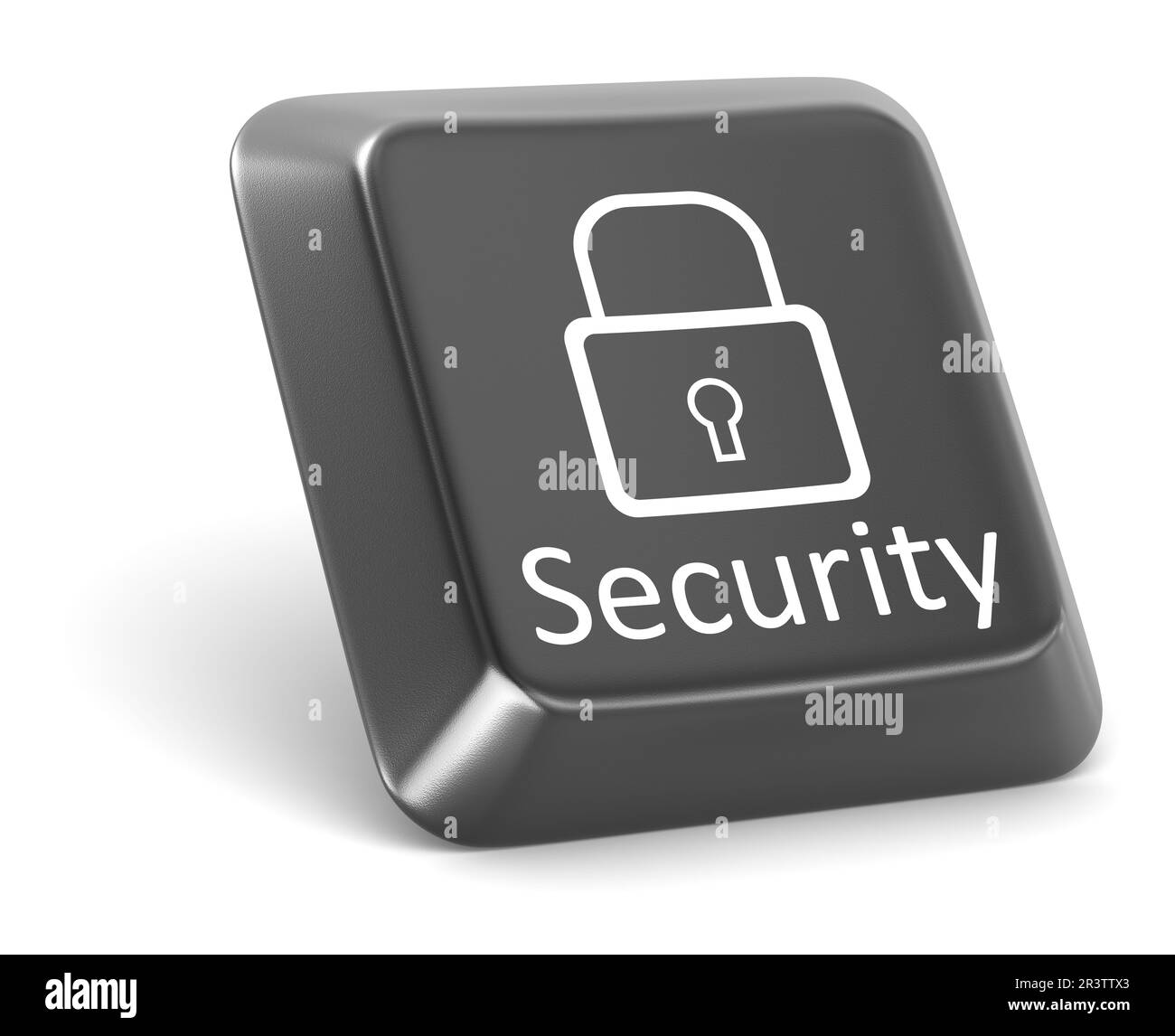 Information security concept button Cut Out Stock Images & Pictures - Alamy