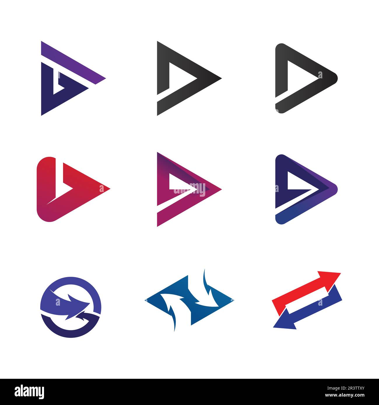 Arrow vector illustration icon Logo Template design Stock Vector Image ...