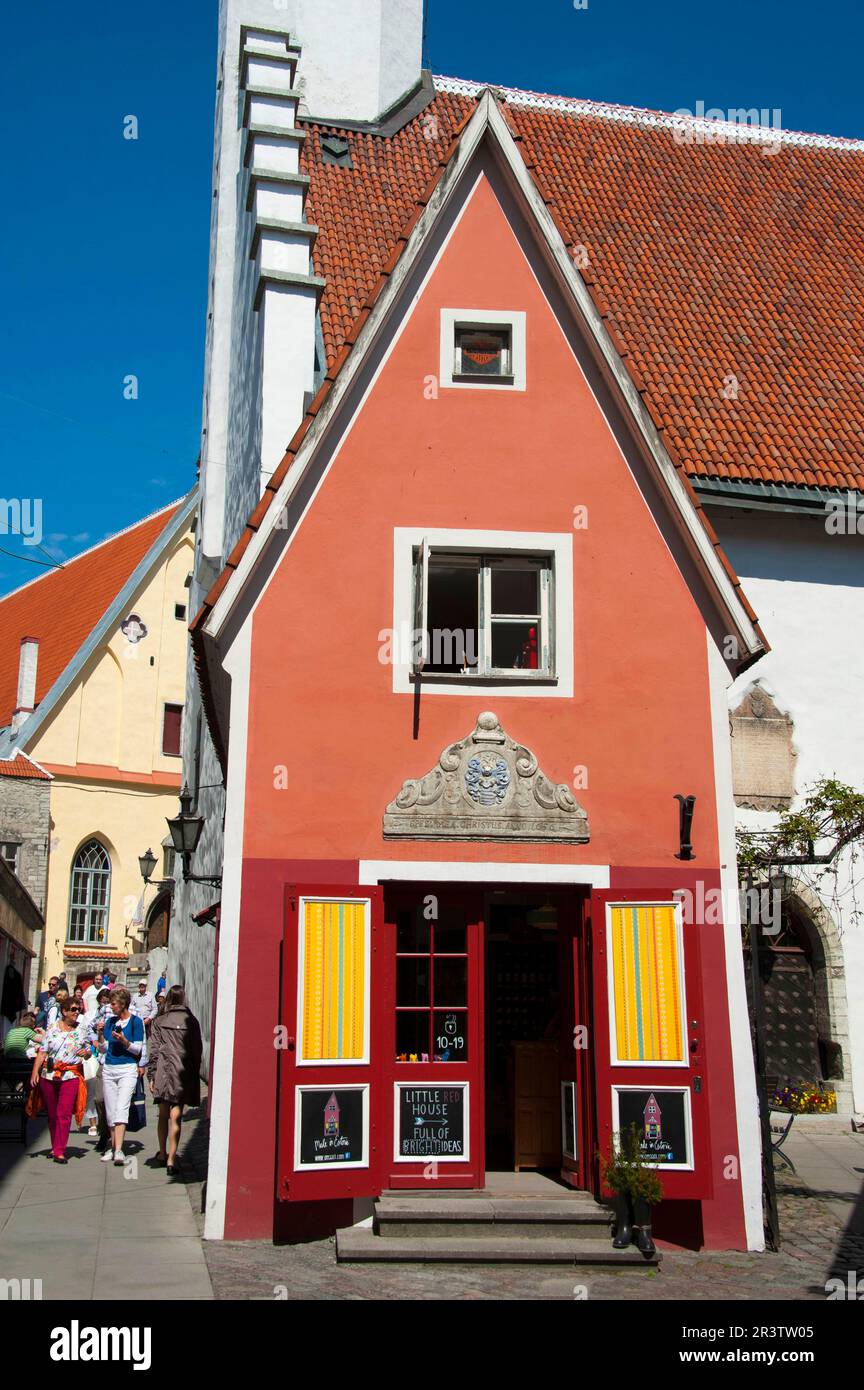 Little Red House, Tallinn, Estonia, Baltic States, Europe, Old Town ...