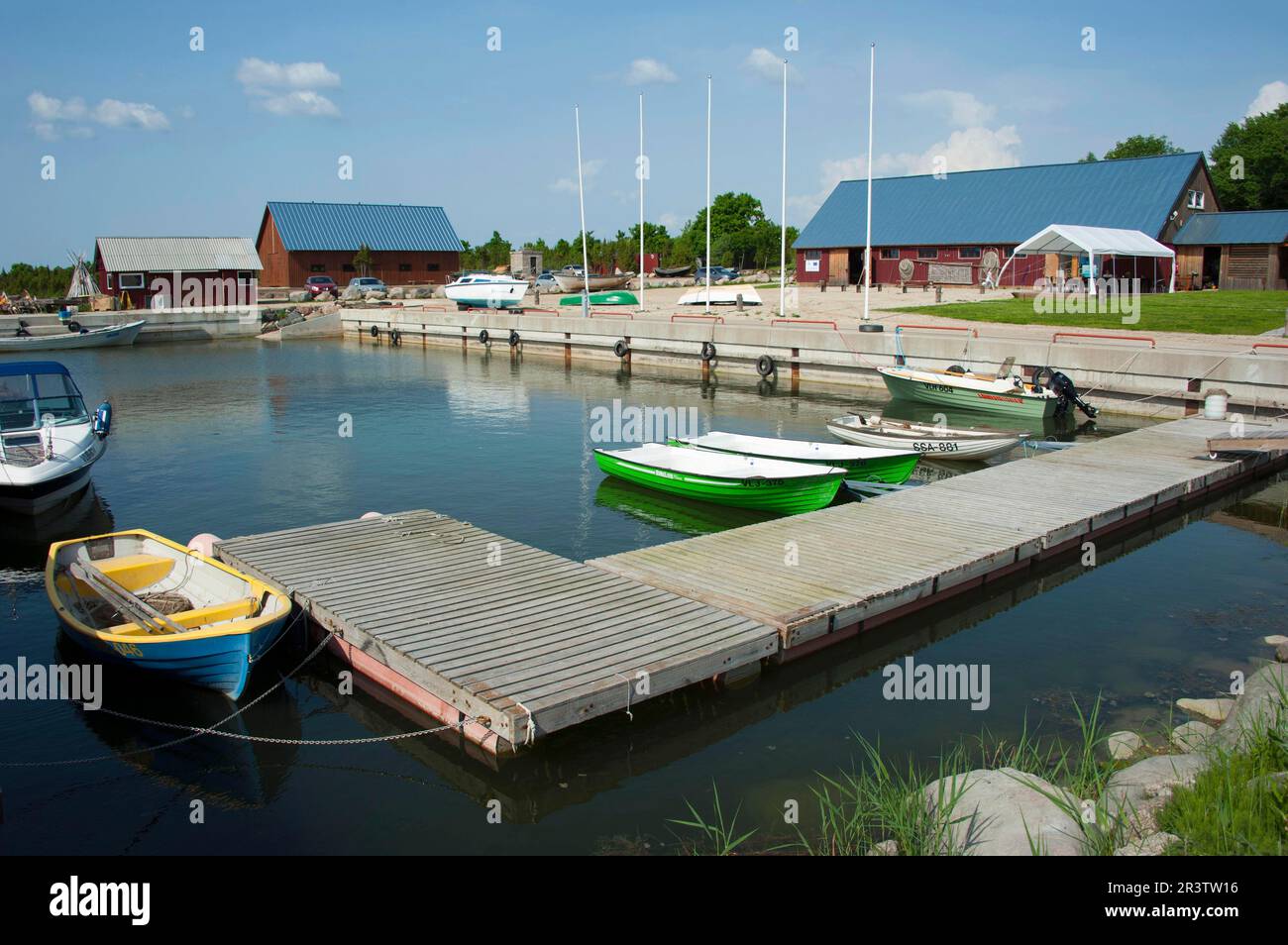 Port, Baltic States, Europe, Koguva, Muhu Island, Estonia Stock Photo ...