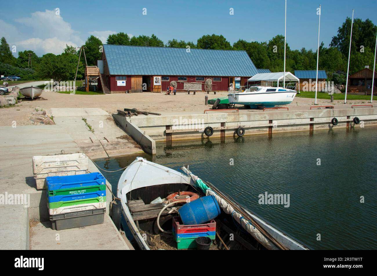 Harbour, Koguva, Muhu Island, Estonia, Baltic States, Europe, Kogguwa ...