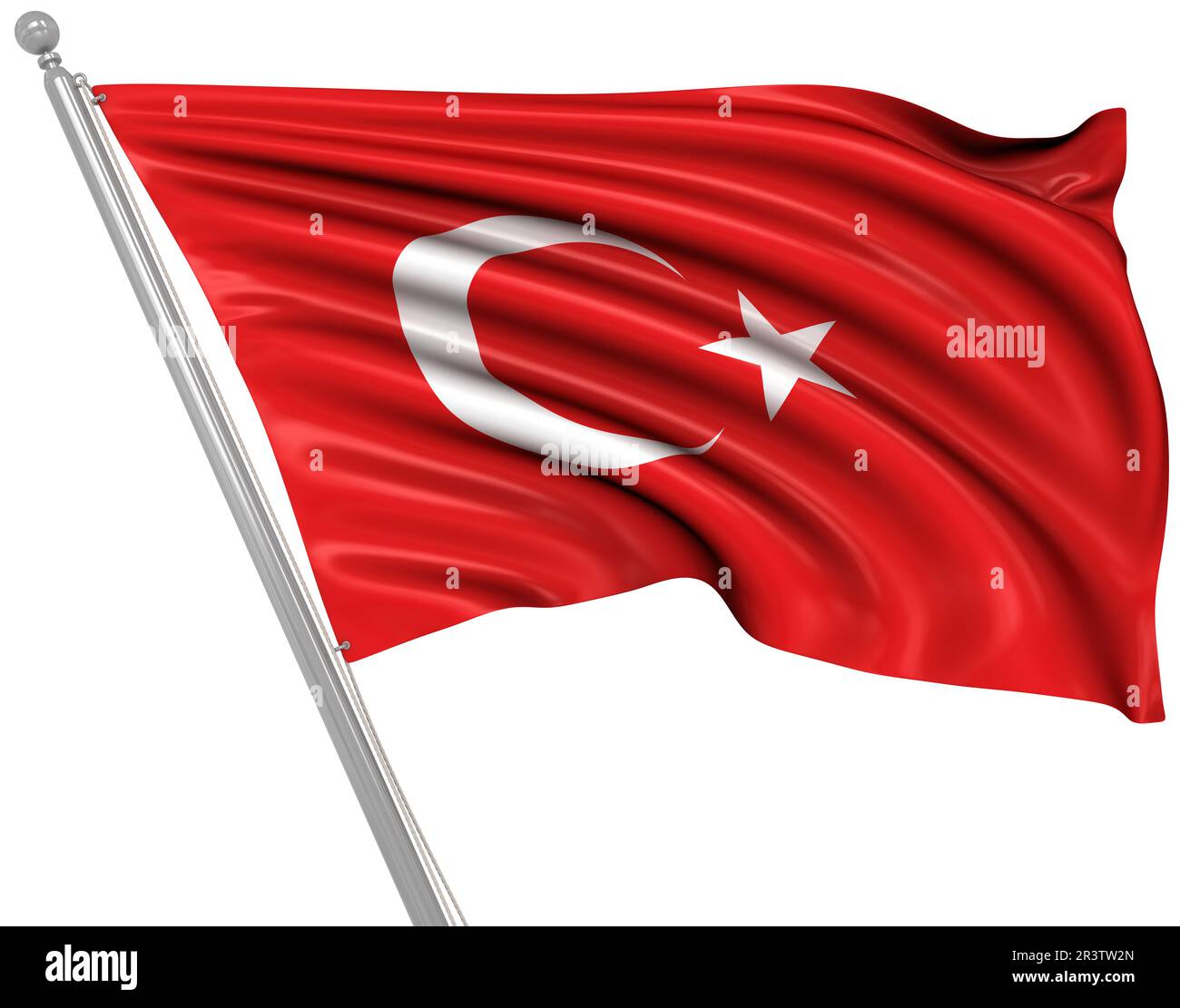 Turkey flag country isolated hi-res stock photography and images - Alamy
