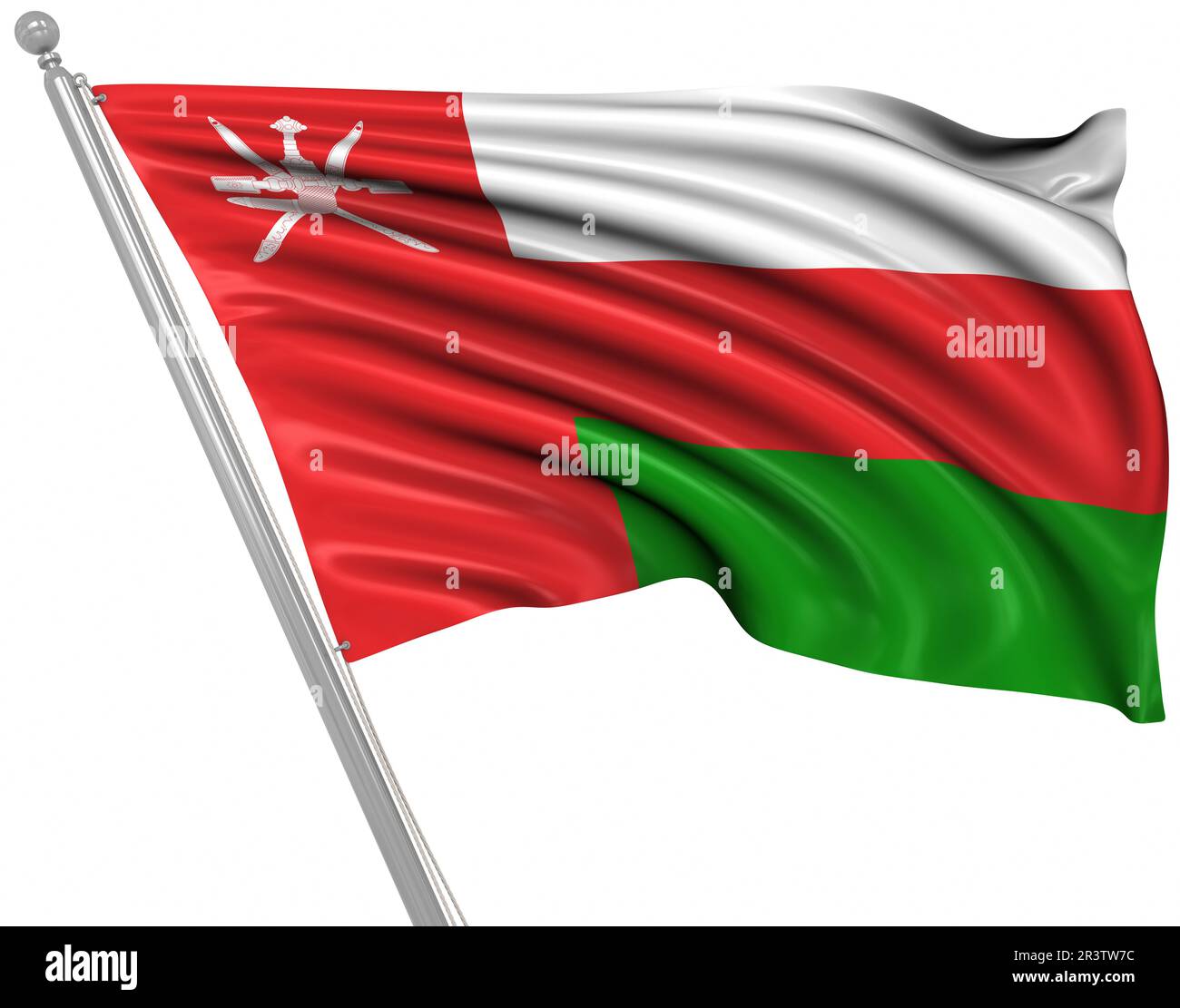 Flag of Oman Stock Photo - Alamy