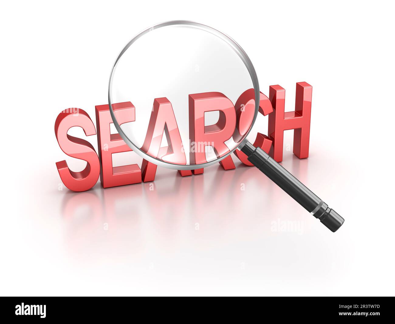 3d magnify glass internet search hi-res stock photography and images ...
