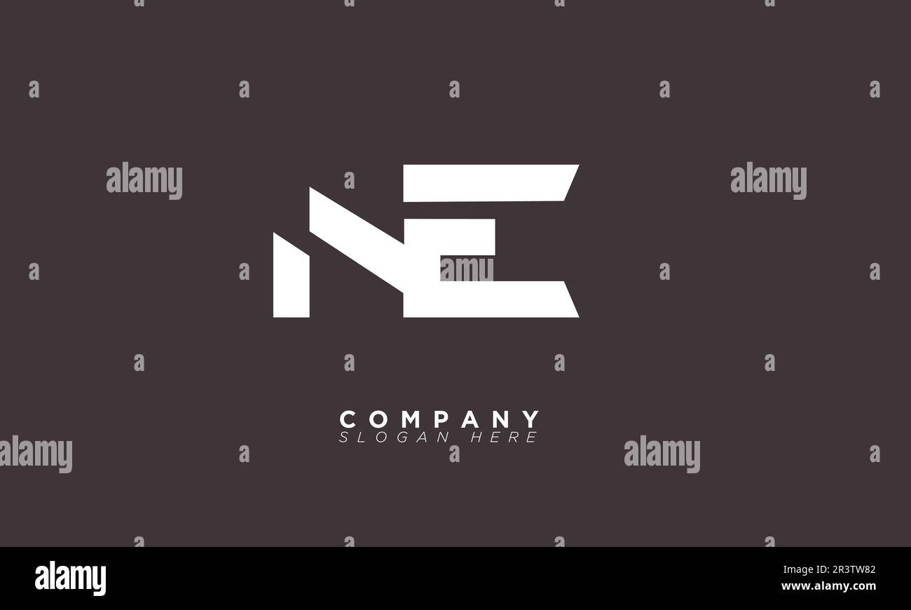 NE Alphabet letters Initials Monogram logo Stock Vector Image & Art - Alamy