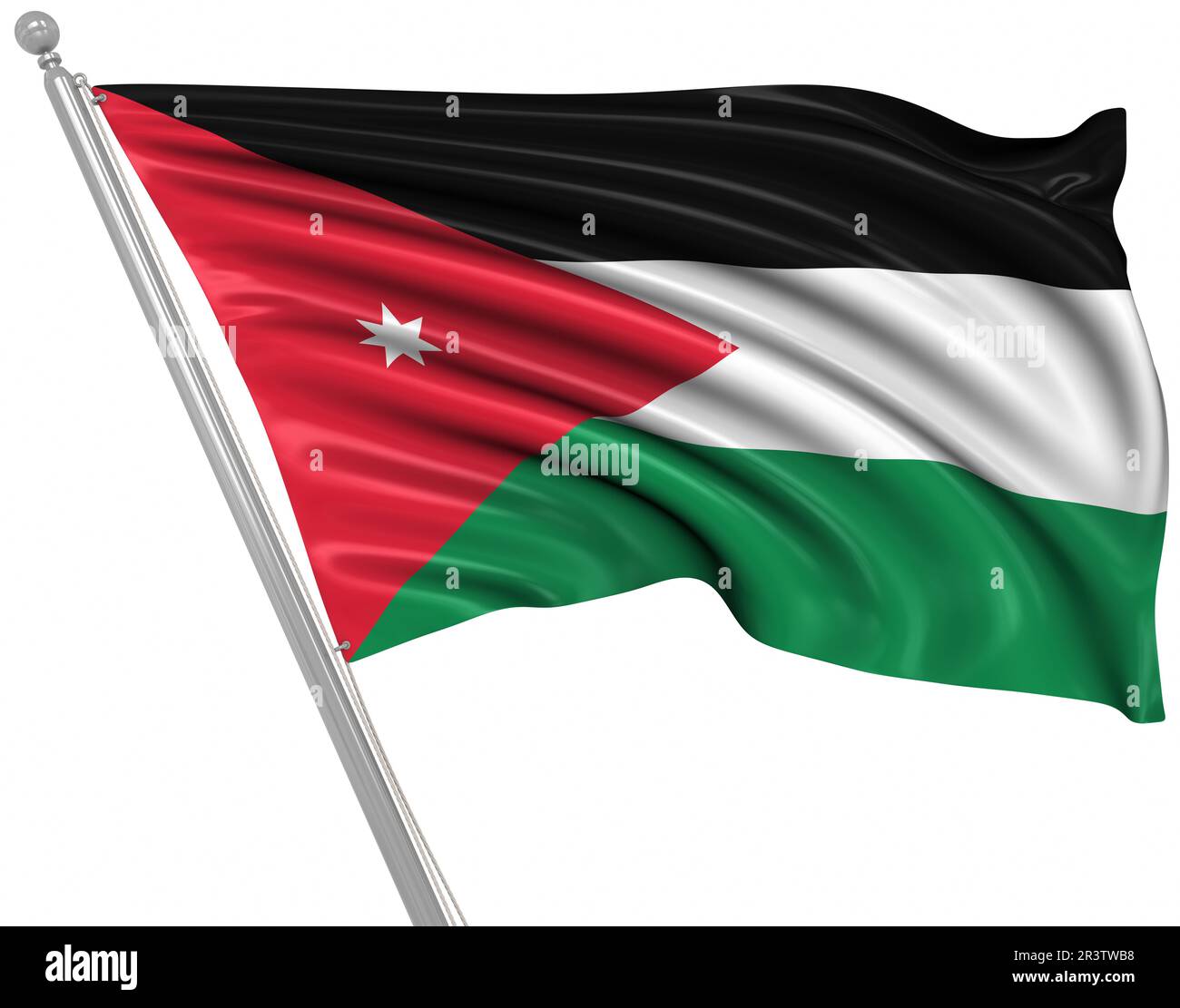 Flag of Jordan Stock Photo - Alamy