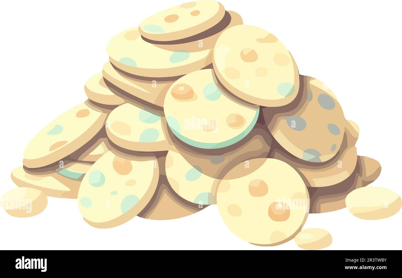 Stack of biscuits Stock Vector Images - Alamy