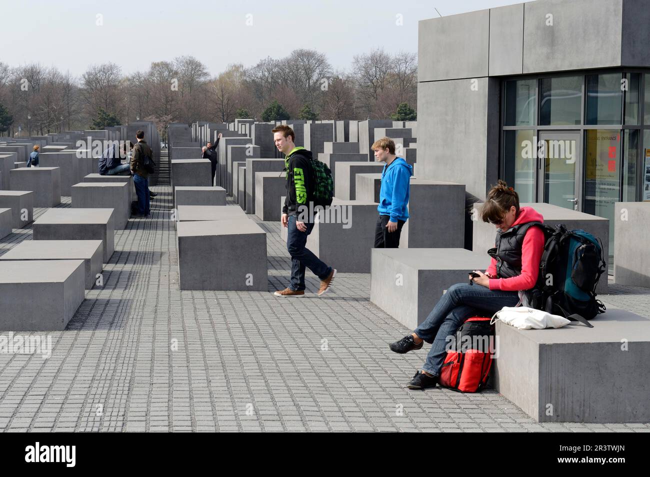Holocaust Memorial, Potsdamer Platz, Berlin, Germany, Memorial to the ...