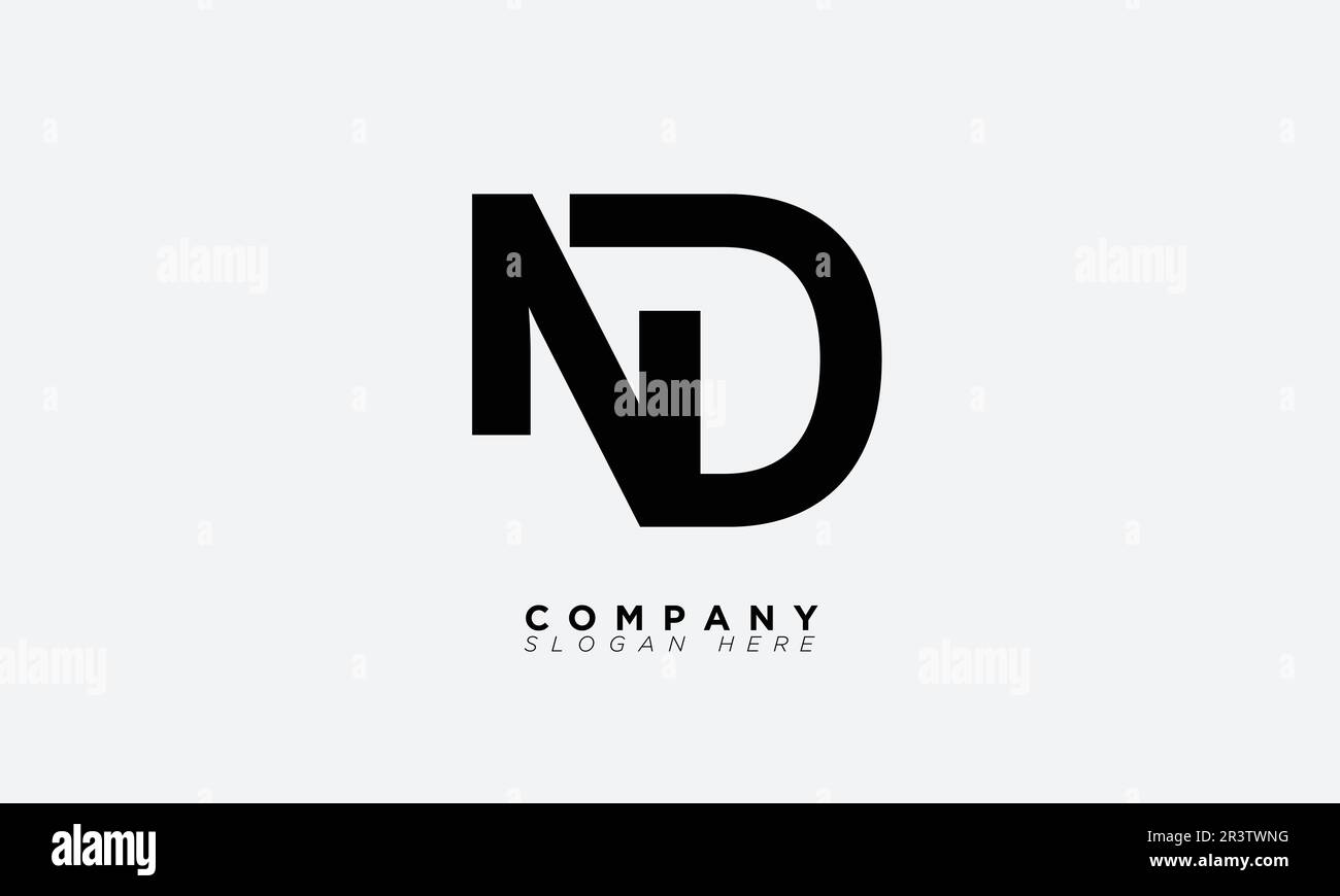 ND Alphabet letters Initials Monogram logo Stock Vector Image & Art - Alamy