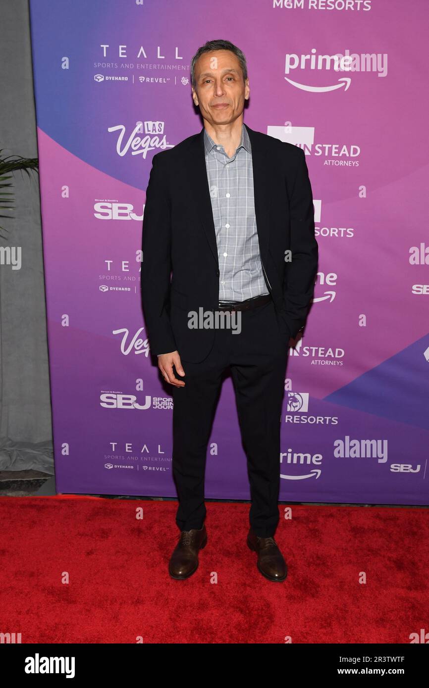 New York, USA. 24th May, 2023. ESPN Chairman Jimmy Pitaro walking the ...