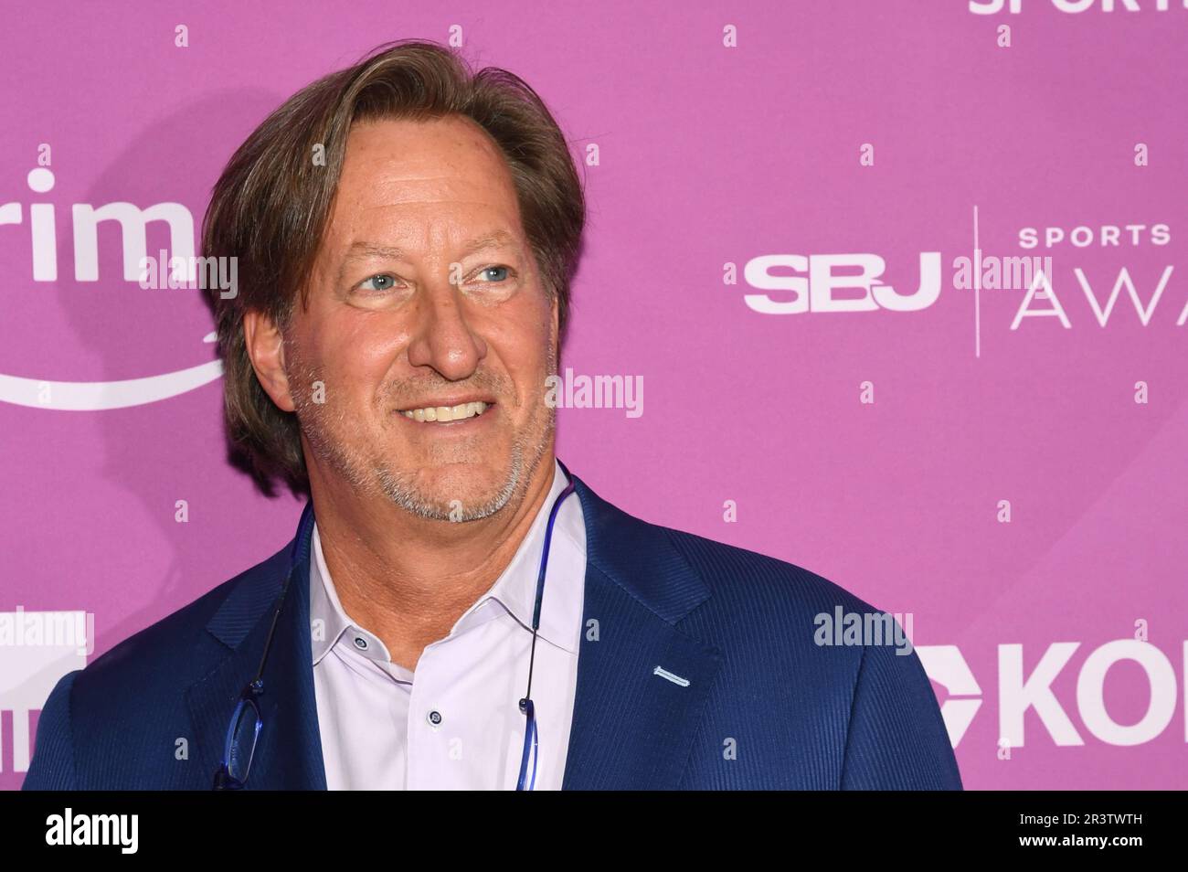 New York, USA. 24th May, 2023. IdeaQuest founder Eric Bechtel walking ...