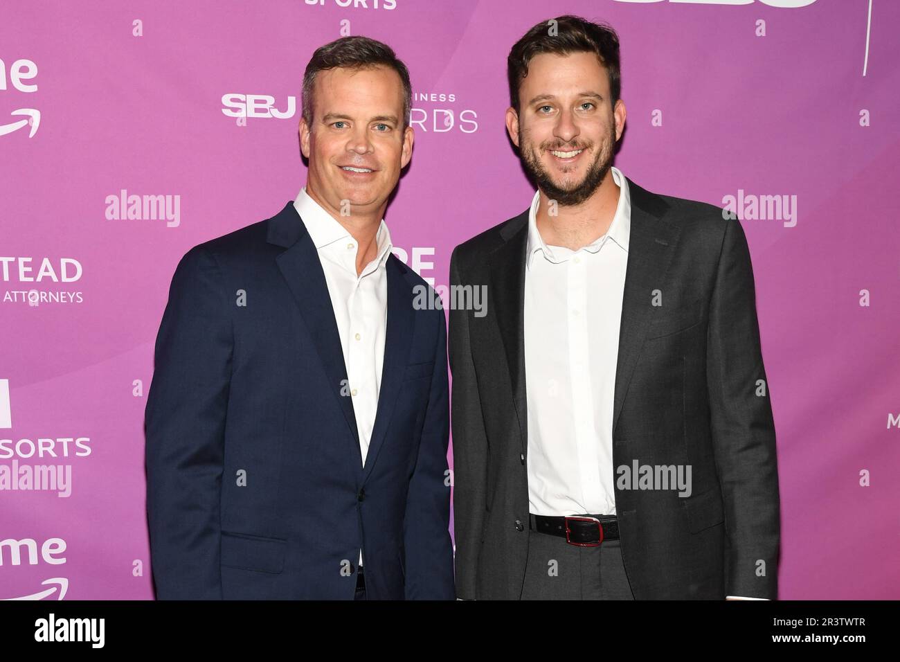 New York, USA. 24th May, 2023. Golf Channel president Mike McCarley and ...