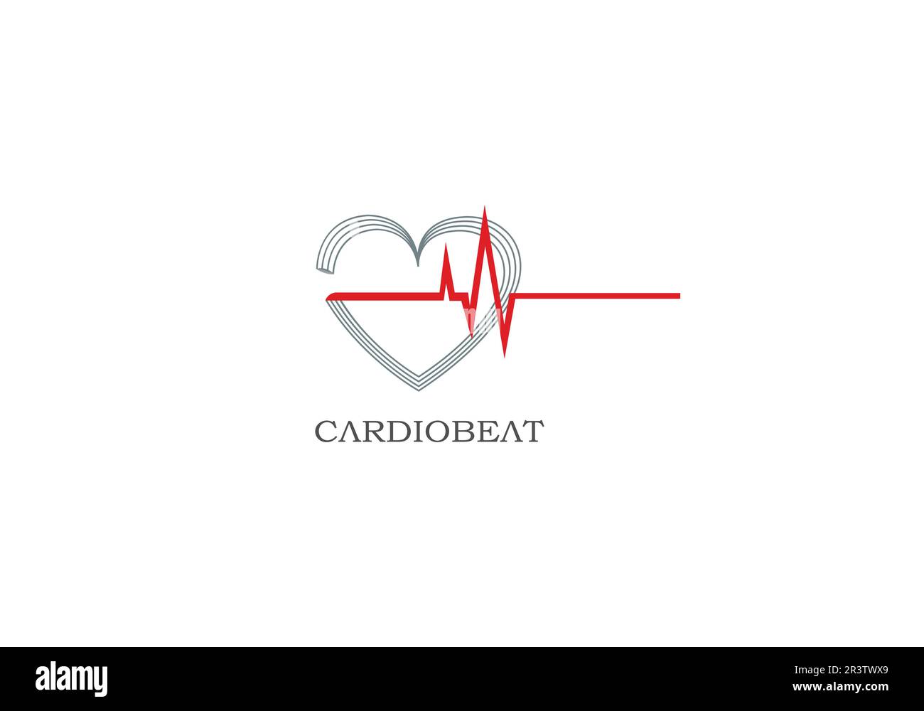 Heart logo design Stock Vector Images - Alamy