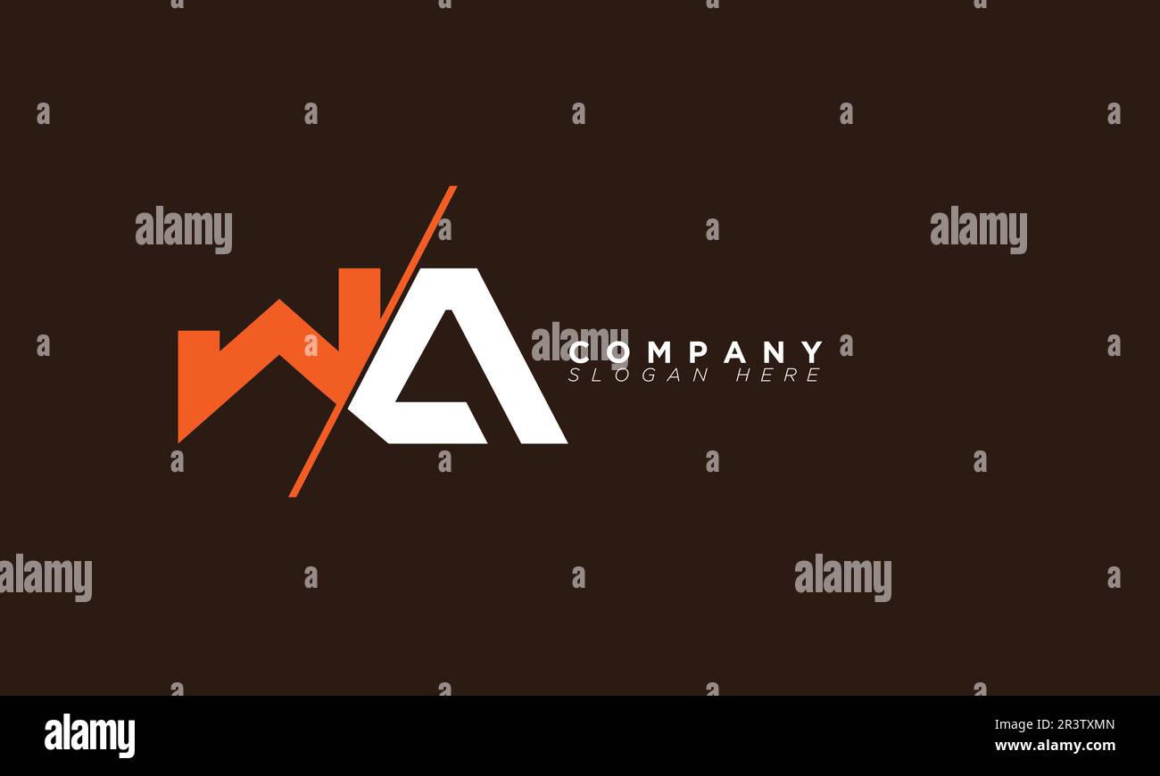 WA Alphabet letters Initials Monogram logo Stock Vector Image & Art - Alamy