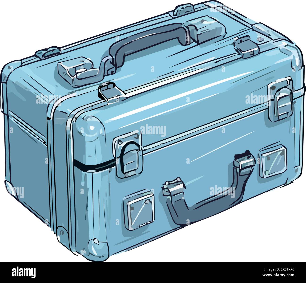 Aluminum briefcase Stock Vector Images - Alamy