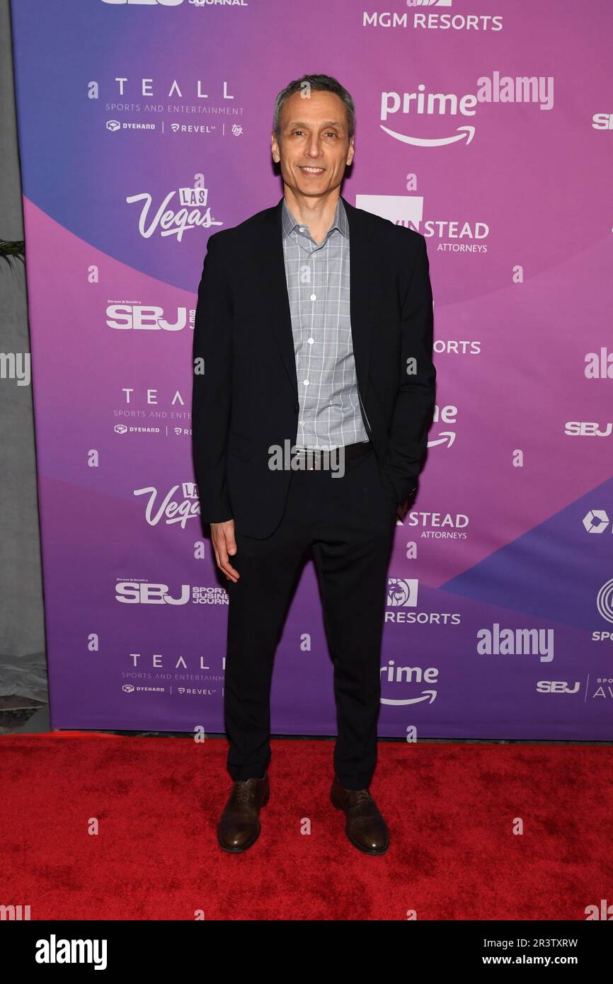 New York, USA. 24th May, 2023. ESPN Chairman Jimmy Pitaro walking the ...