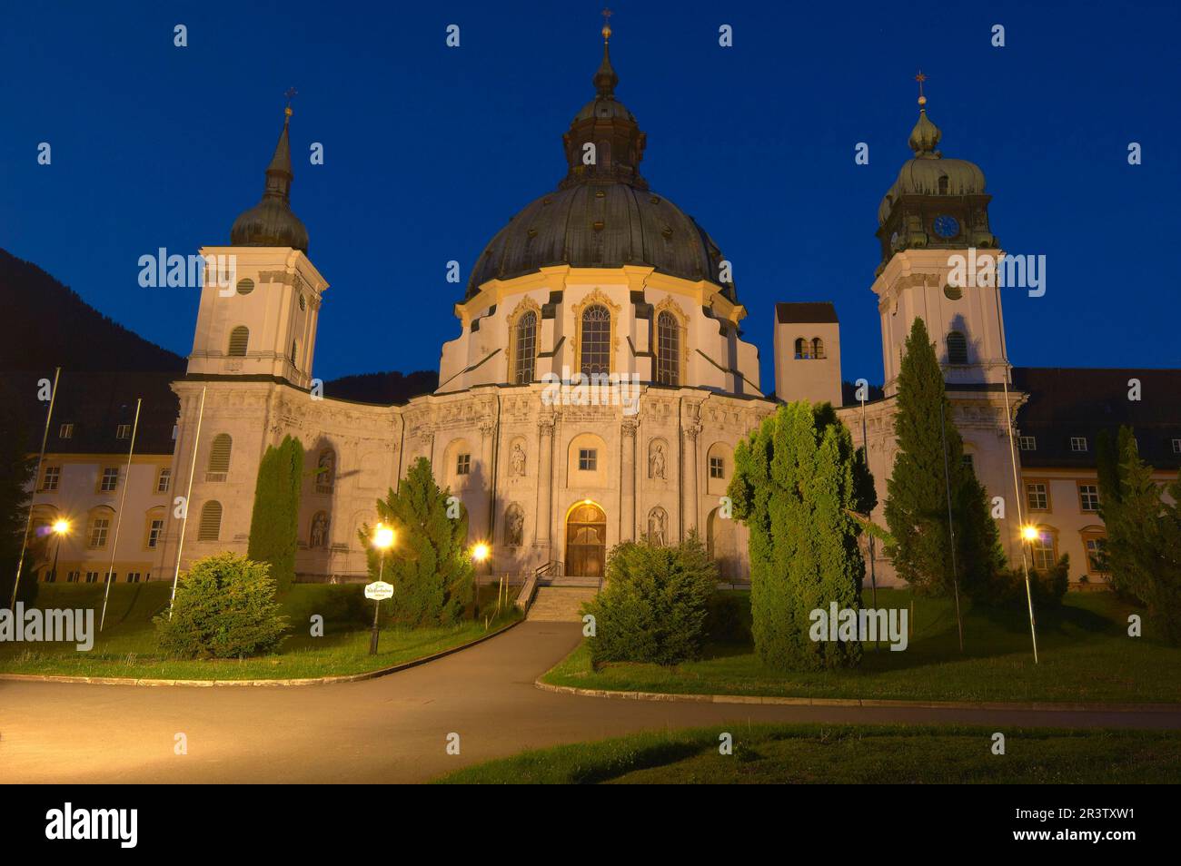 Ettal Monastery, Monastery Church, Court, Ettal, Garmisch-Partenkirchen ...