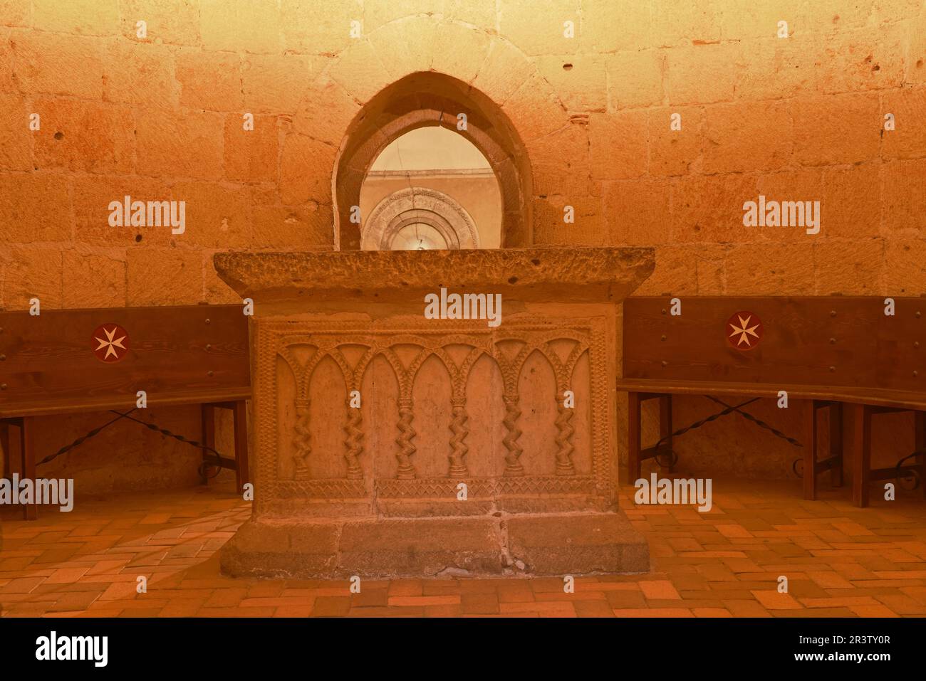 Templar Church of the Vera Cruz, Zamarramala, Segovia, Spain Stock ...