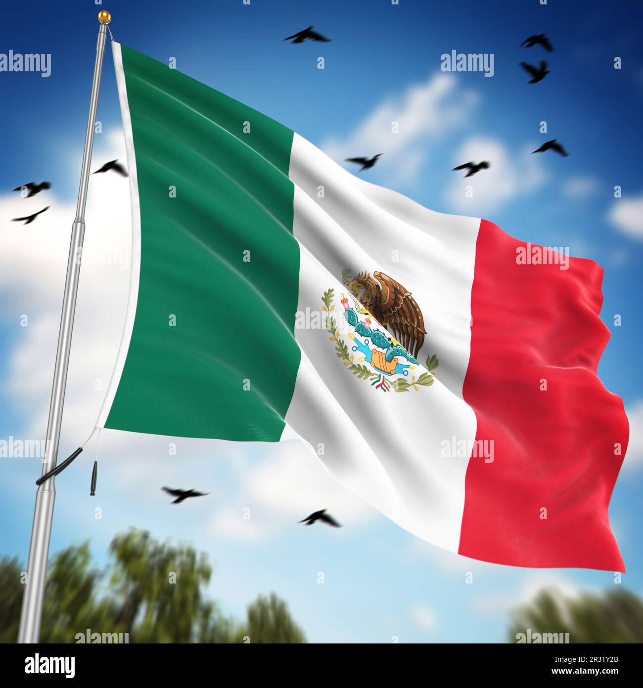Flag of Mexico Stock Photo - Alamy
