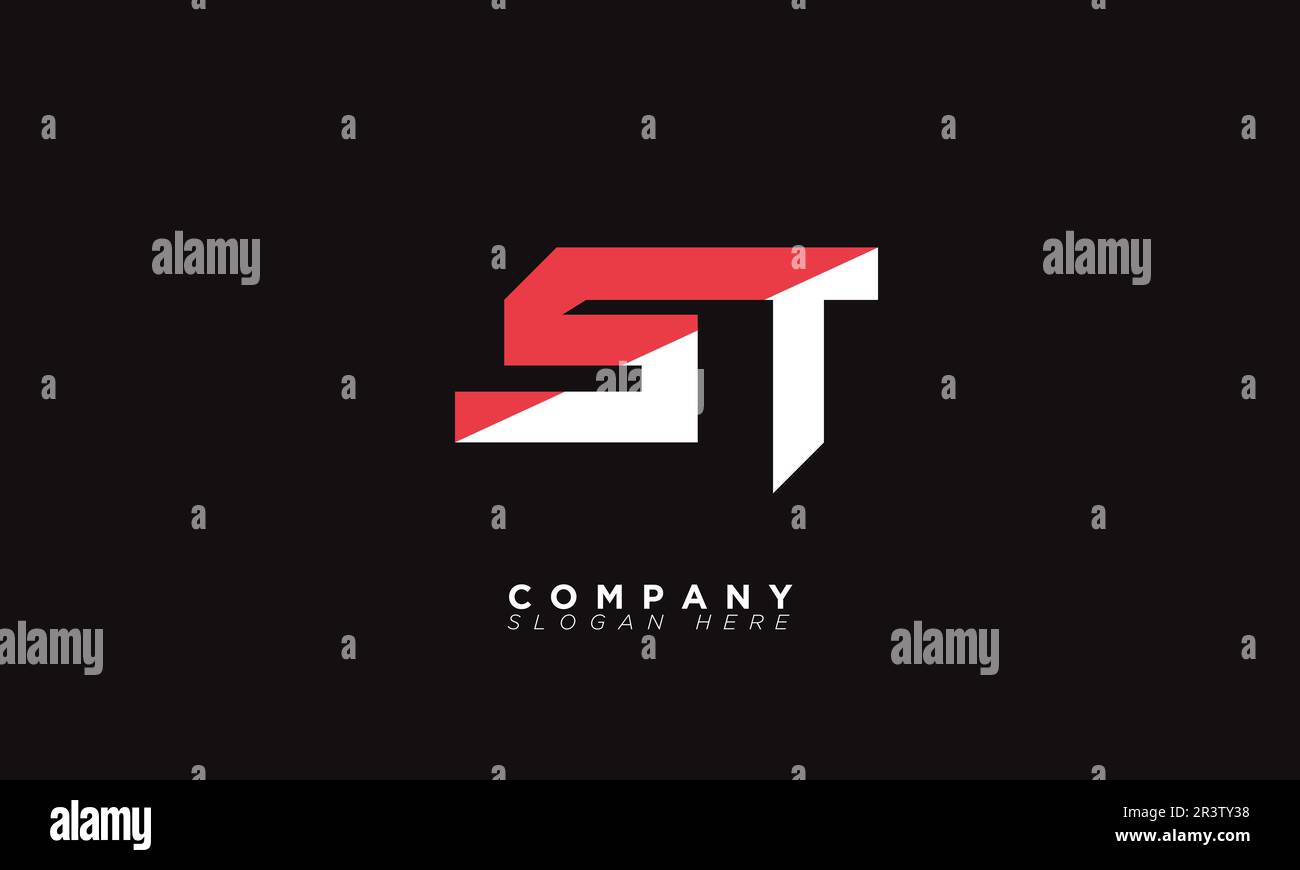 ST Alphabet letters Initials Monogram logo Stock Vector Image & Art - Alamy