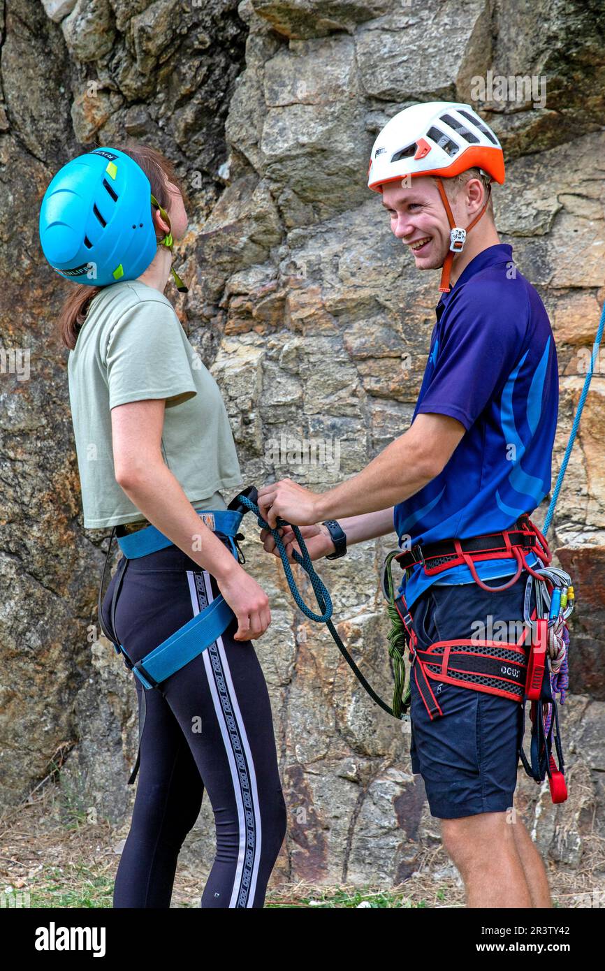 Rock climbing on the Kangaroo Point cliffs in Brisbane Stock Photo - Alamy