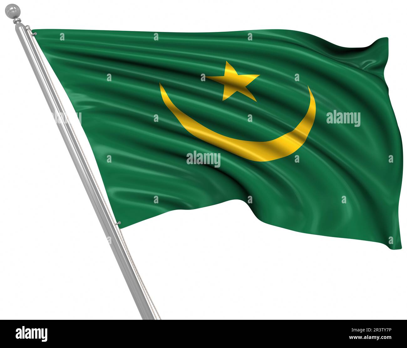 Flag of Mauritania Stock Photo - Alamy
