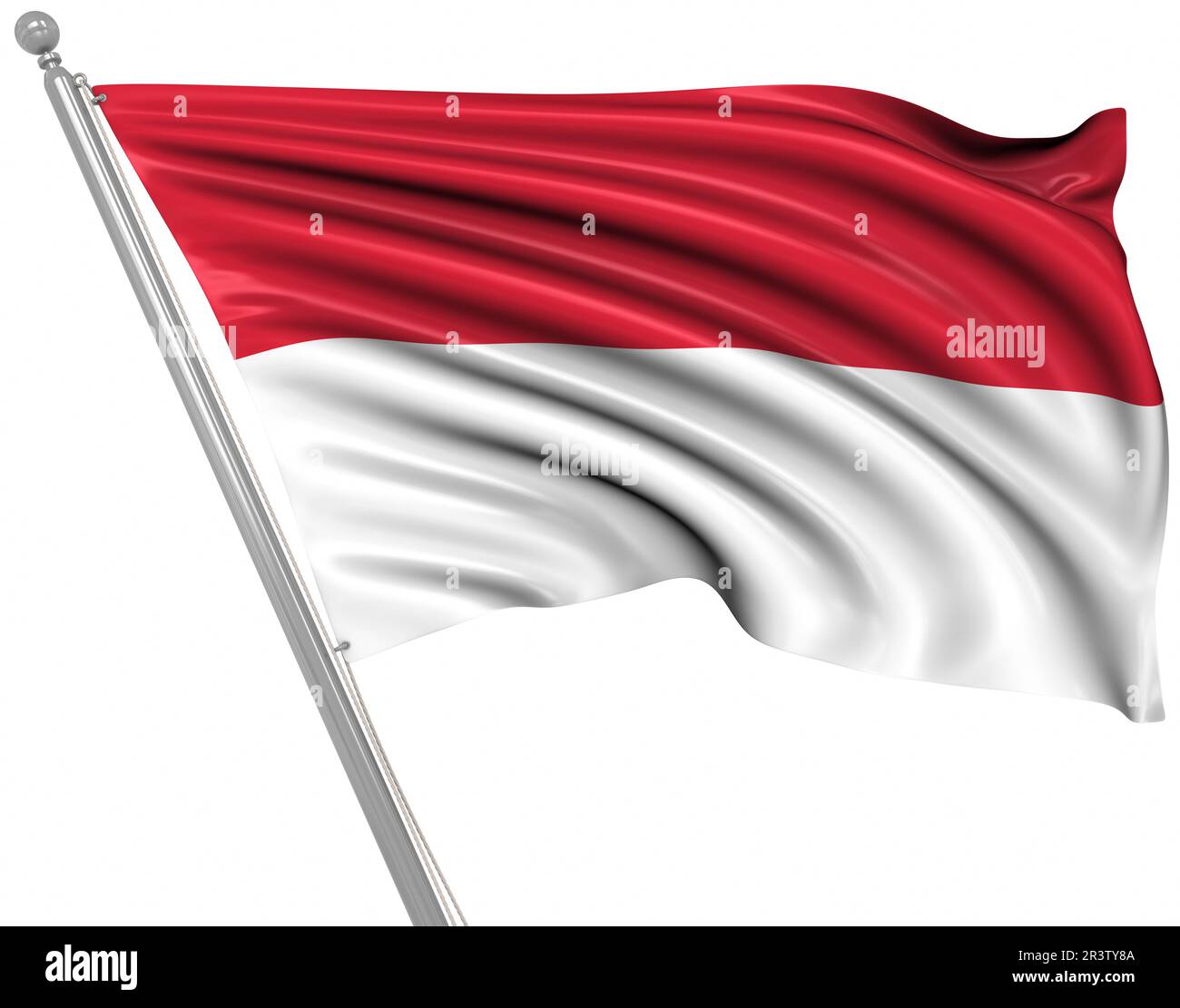 Flag of Monaco Stock Photo - Alamy