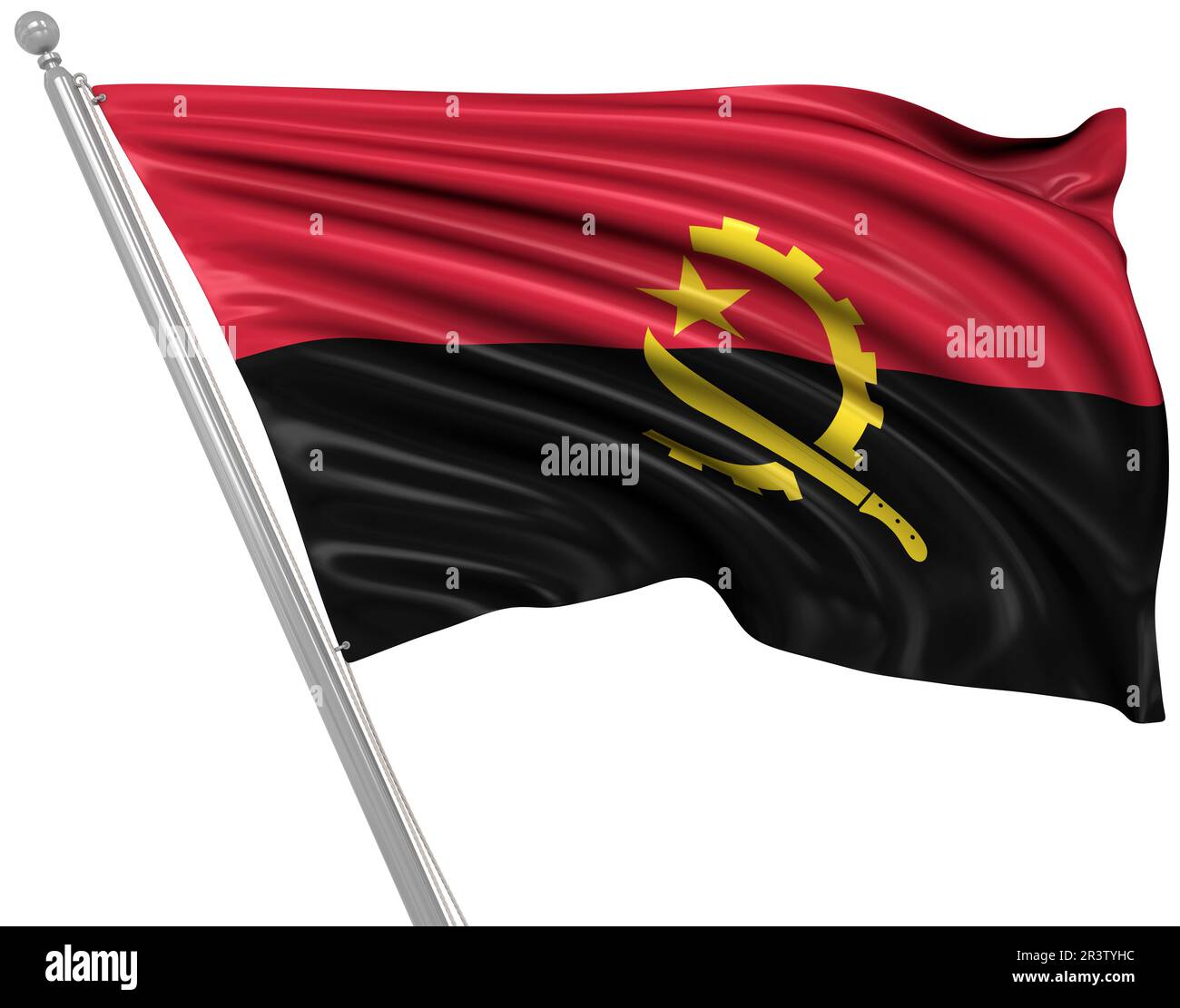 Flag of Angola Stock Photo - Alamy