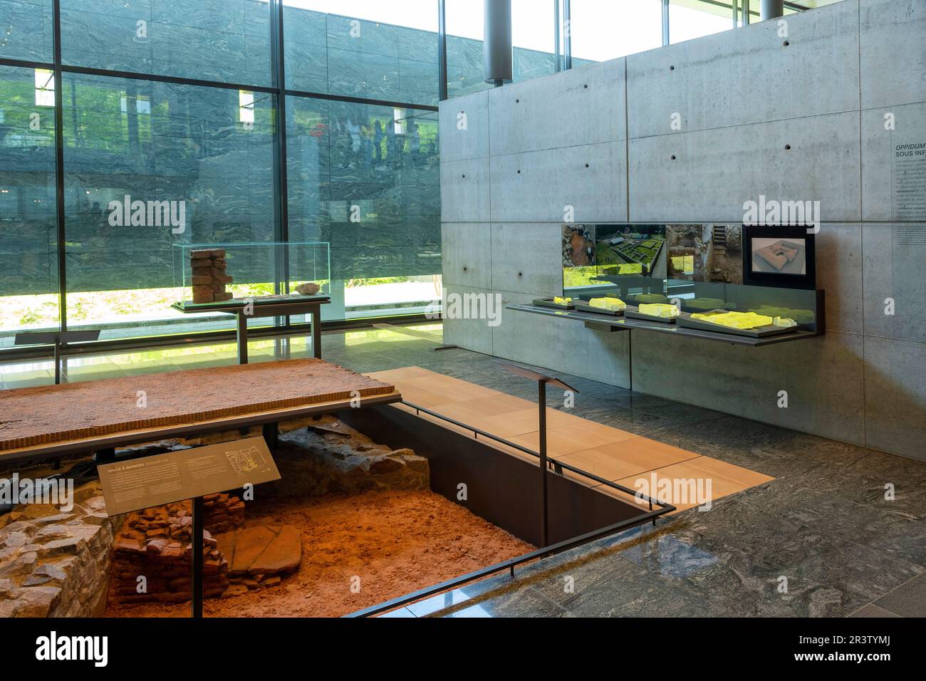 Saint Leger sous Beuvray. The archaeology museum. Mont Beuvray. Saone ...