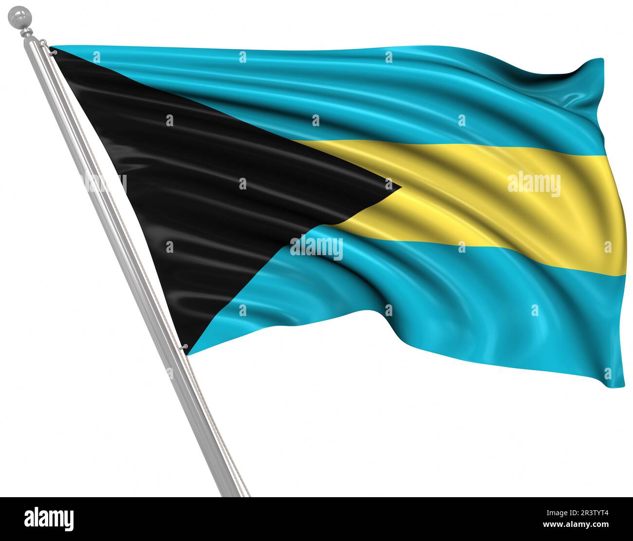 Flag of the Bahamas Stock Photo - Alamy