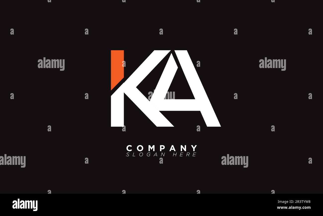 KA Alphabet letters Initials Monogram logo Stock Vector Image & Art - Alamy
