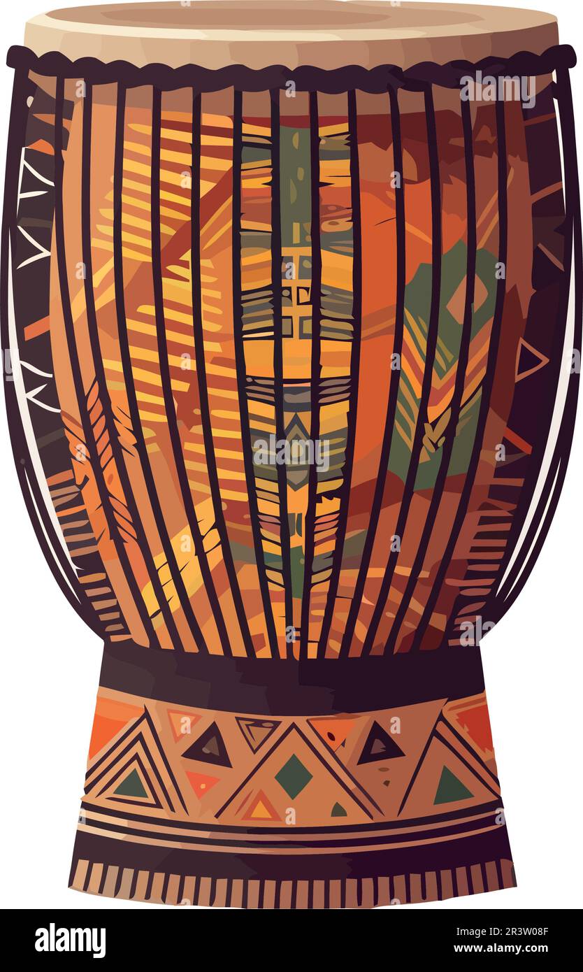 African ancient djembe, celebrating tradition Stock Vector Image & Art ...