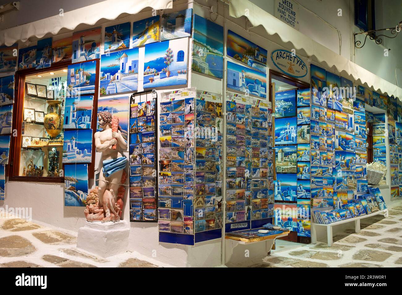 Shopping in Mykonos Town, Mykonos, Cyclades, Greece Stock Photo - Alamy