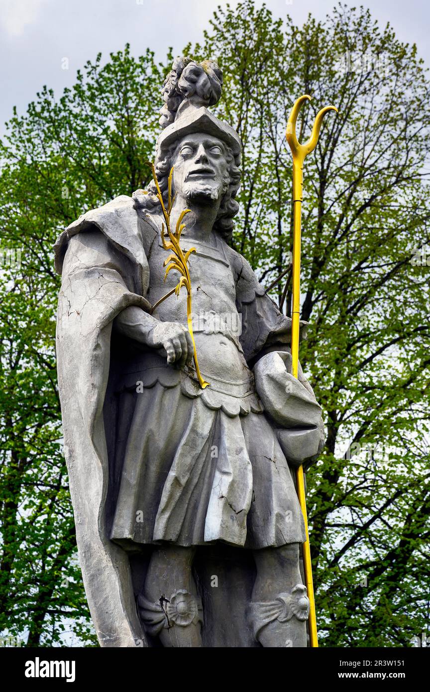 Statue of St. Theodore of Euchaita at Ottobeuren Monastery, Benedictine ...