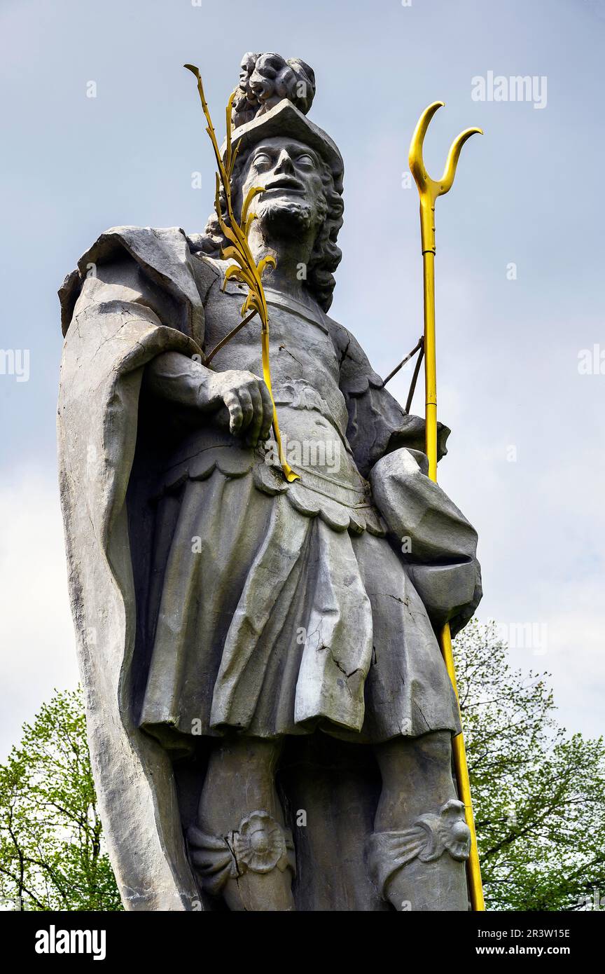 Statue of St. Theodore of Euchaita at Ottobeuren Monastery, Benedictine ...