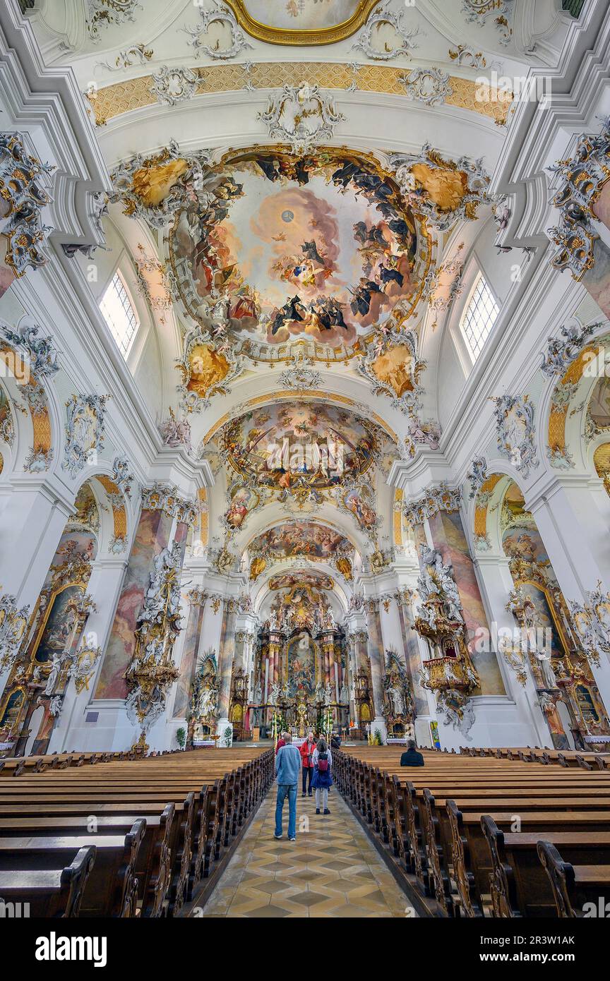 Ottobeuren Monastery, Benedictine Abbey, late Baroque Basilica of St ...