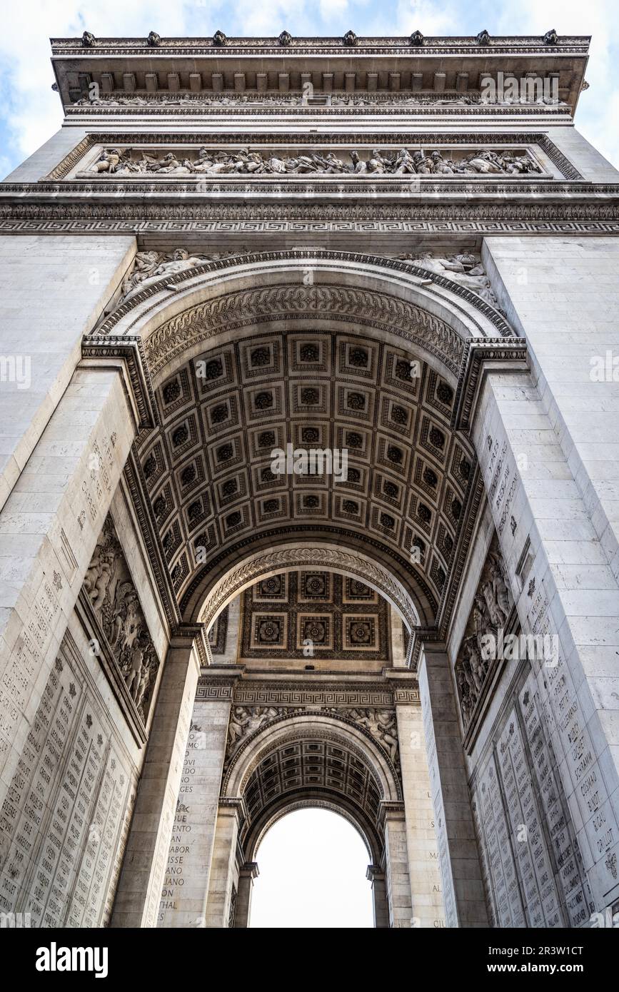 Arc de Triomphe, Detail Arch, Paris, Munich Stock Photo - Alamy