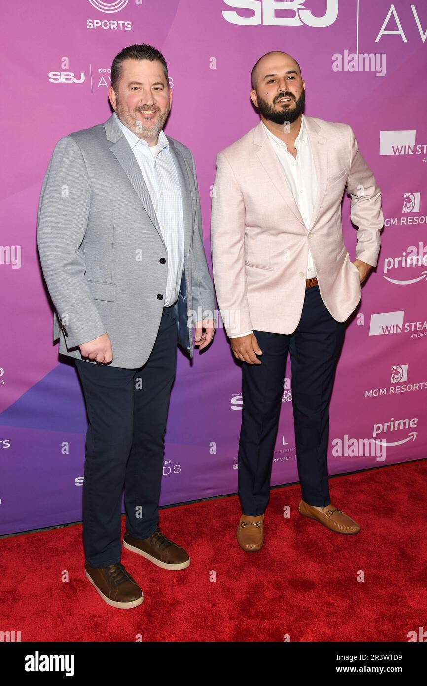 New York, USA. 24th May, 2023. PGA Tour VP Michael Riceman and PGA Tour ...