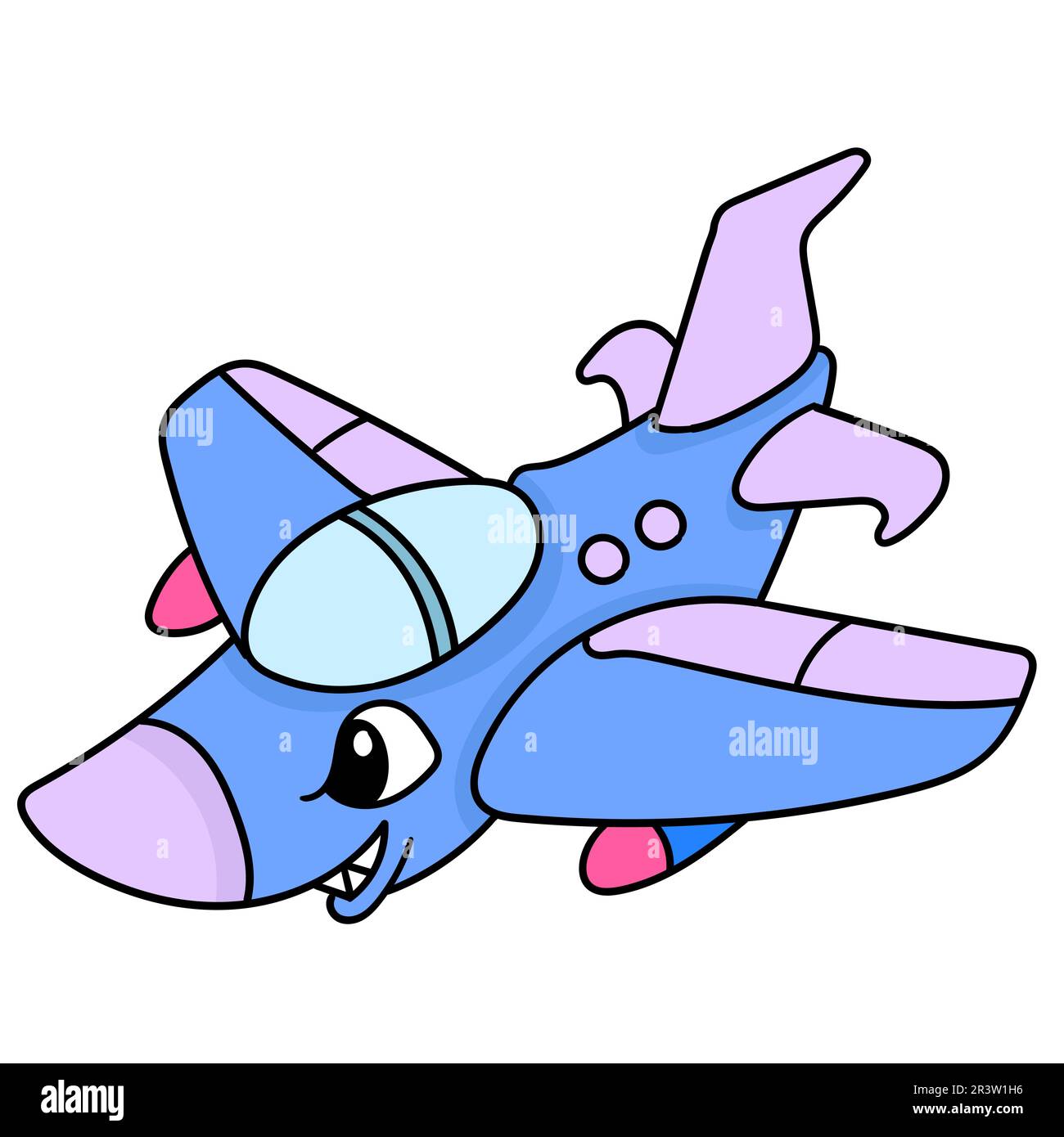 Fierce faced fighter aircraft carrying flying missiles and ready to ...