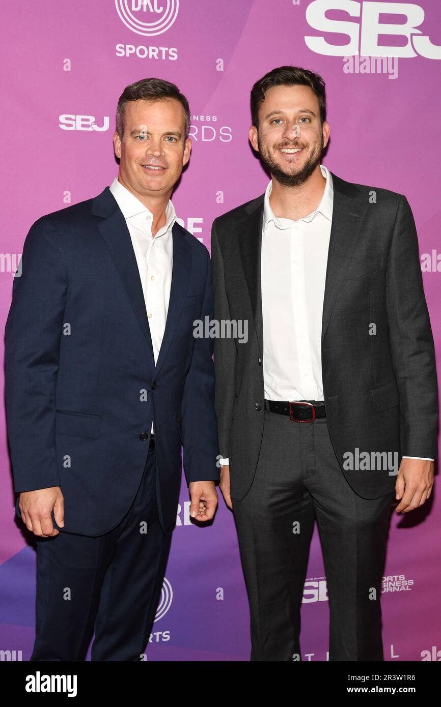 New York, USA. 24th May, 2023. Golf Channel president Mike McCarley and ...