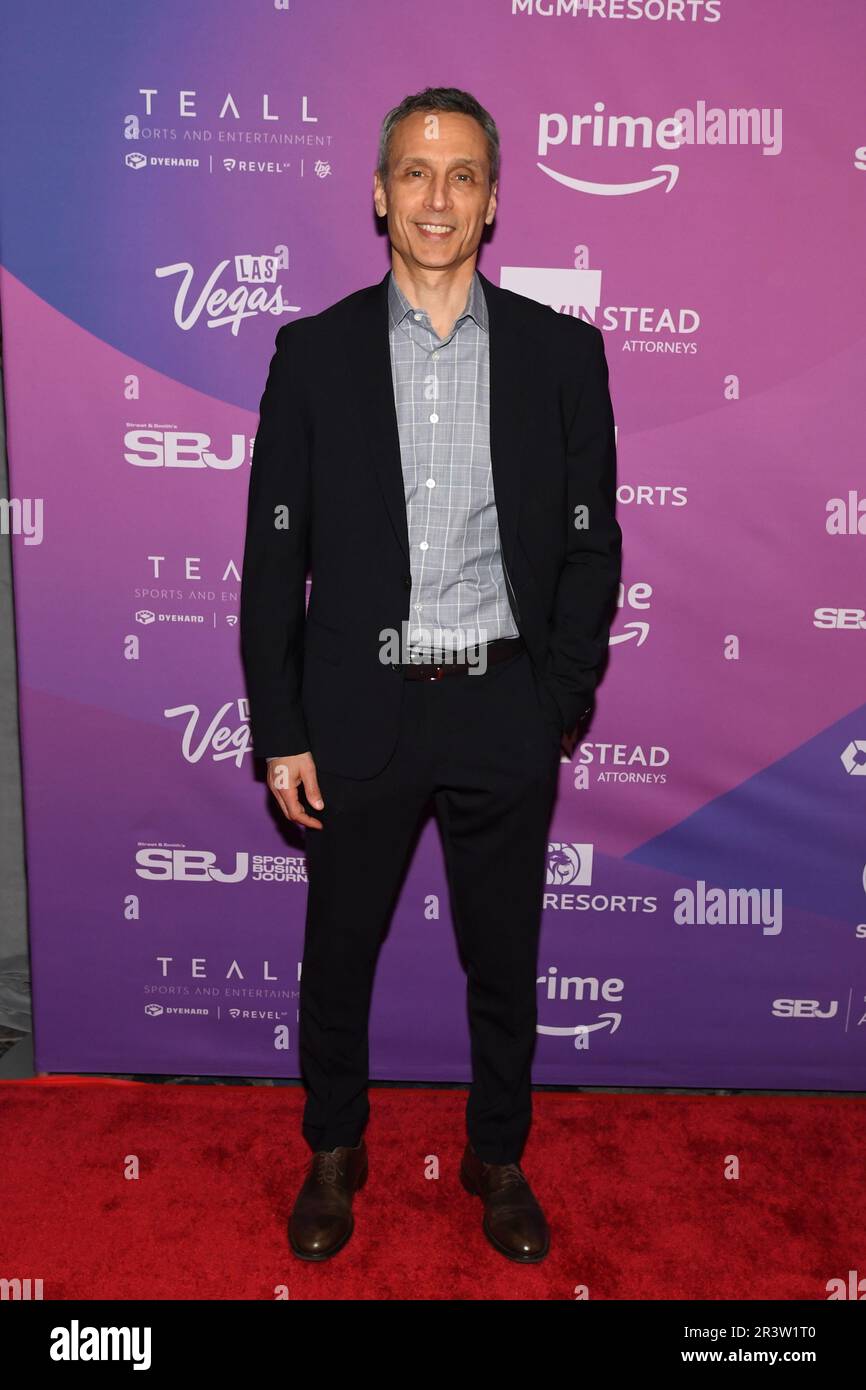 New York, USA. 24th May, 2023. ESPN Chairman Jimmy Pitaro walking the ...