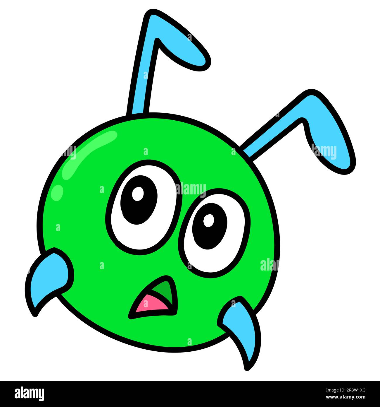 Emoticon surprise cartoon design hi-res stock photography and images ...