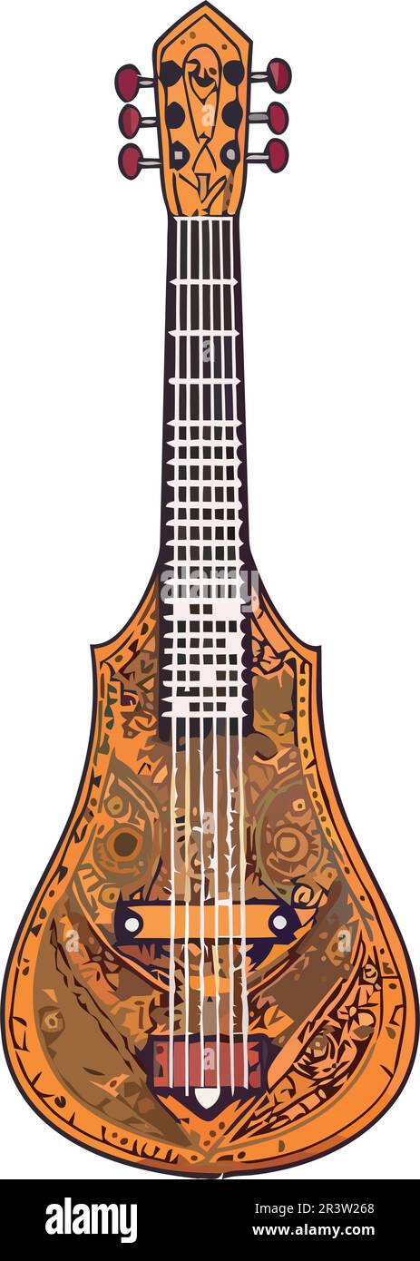 Acoustic guitar indigenous musical creativity Stock Vector Image & Art ...