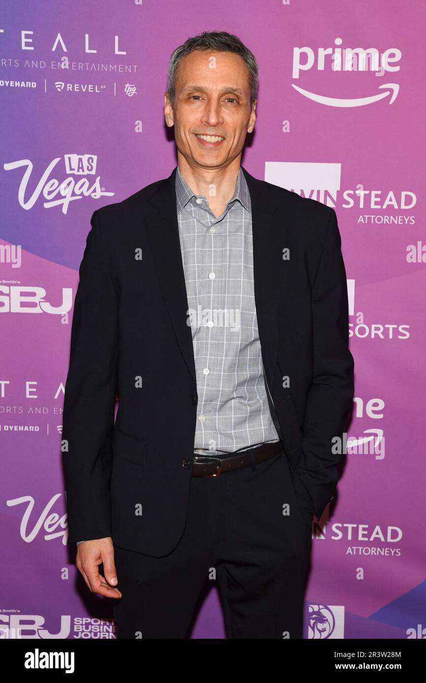 New York, USA. 24th May, 2023. ESPN Chairman Jimmy Pitaro walking the ...